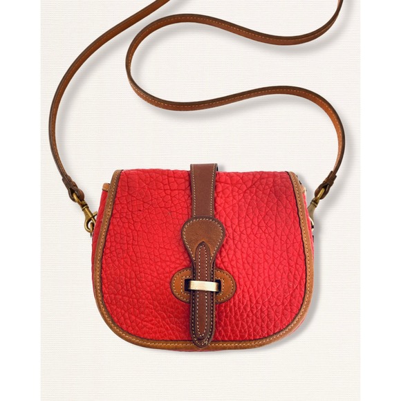 Dooney & Bourke | Bags | Dooney Bourke Vintage 9s Red Awl Marble Bag R5 ...